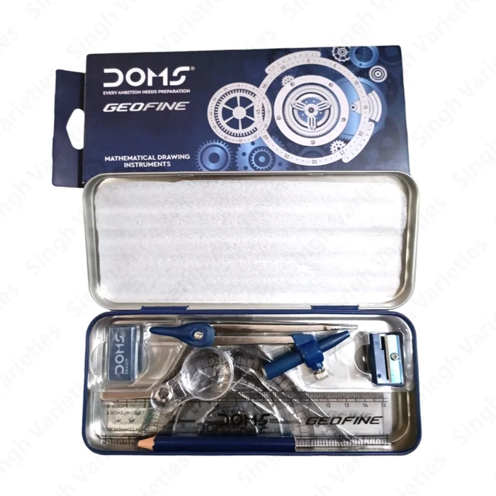 Doms Geofine Mathematical Drawing Instruments Compass Box – Singh Varieties